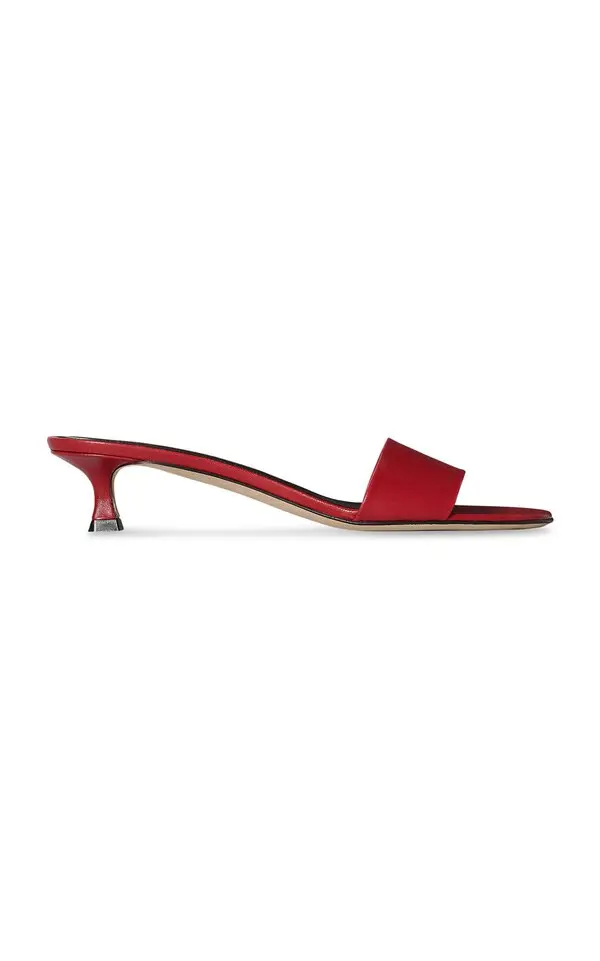 THE ROW Combo Slide Two Sandals - Red