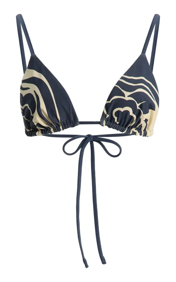 SIR. Lilou Triangle Bikini Top - Blue