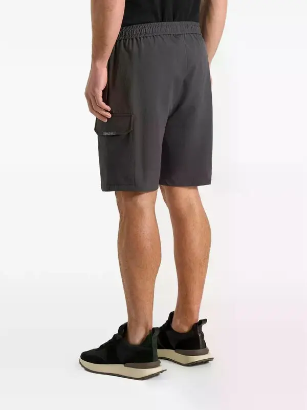 Manière De Voir Charcoal Technical Cargo Shorts - Grey