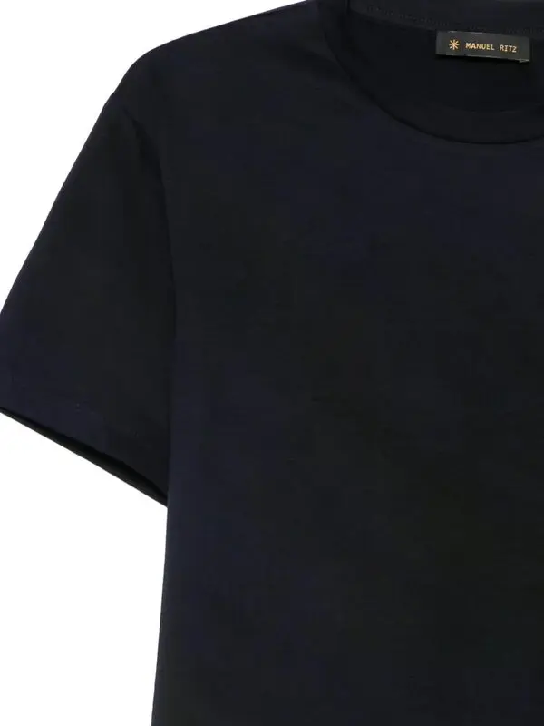 MANUEL RITZ Crew-neck T-shirt - Blue
