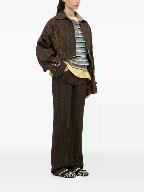 MSGM Belted Patterned Coat
