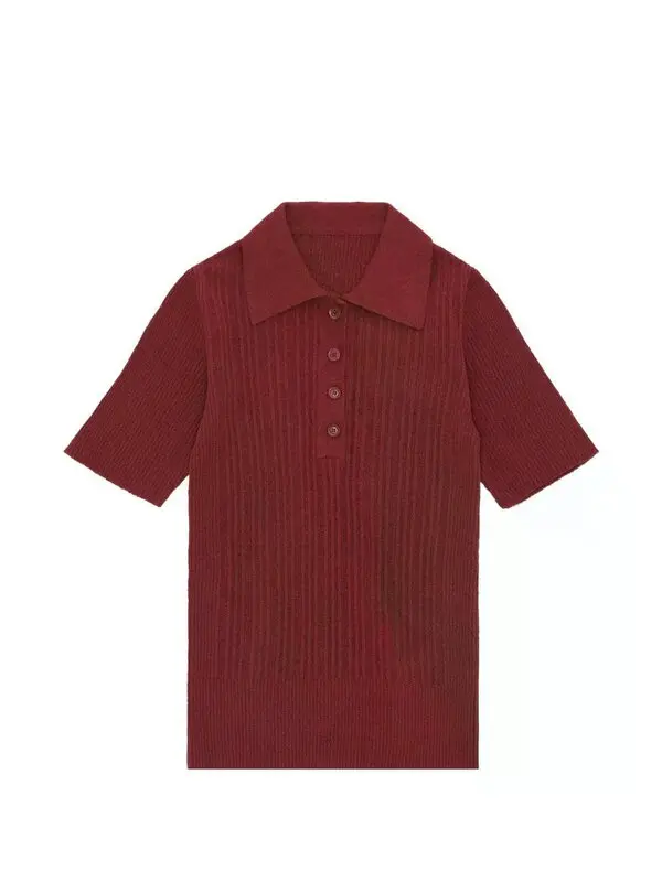 FORTELA Camille Polo Top - Red