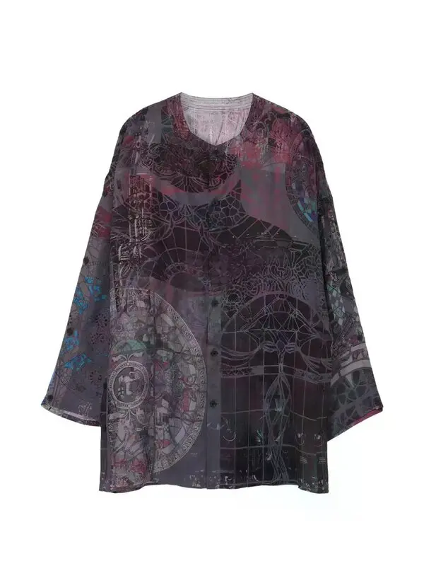 Yohji Yamamoto Printed Shirt - Grey