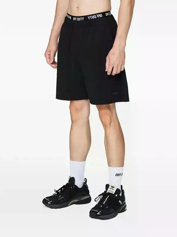 OFF DUTY Logo-print Track Shorts