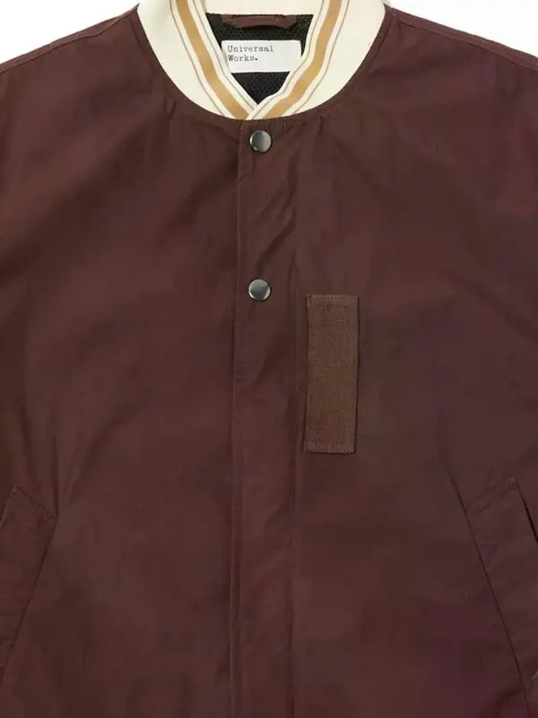 Universal Works Striped-trim Bomber Jacket