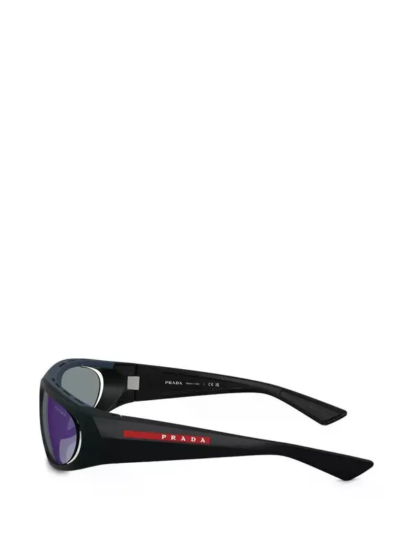 Prada Rectangle Logo Sunglasses - Blue