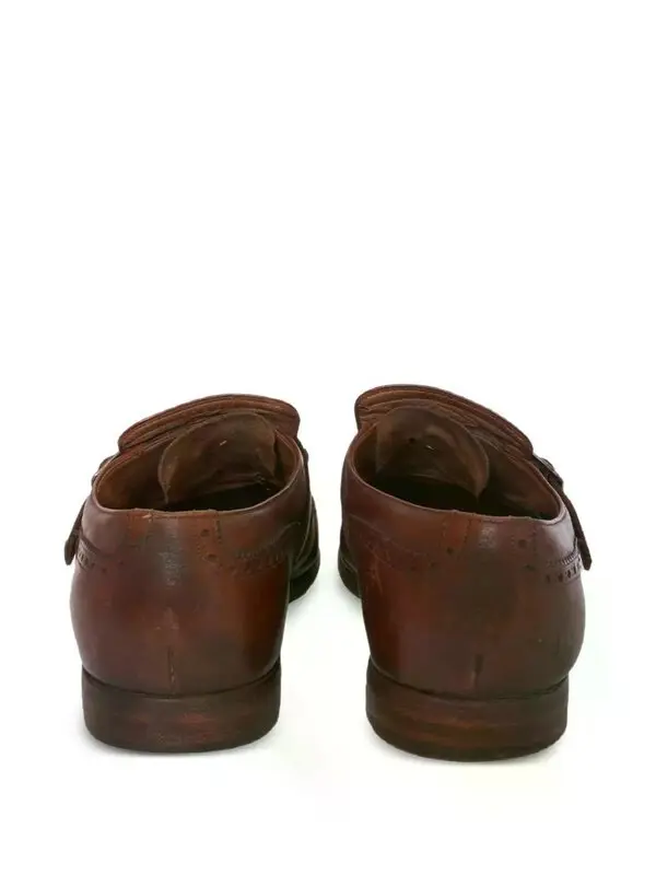 Prada Buckled Tassel Loafers