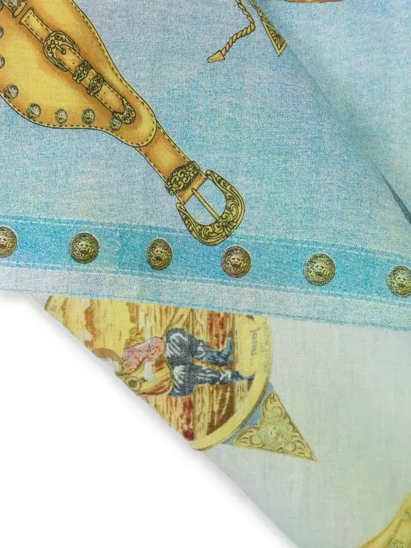 Versace Graphic Print Scarf