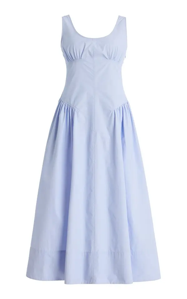Proenza Schouler White Label Tech-cotton Midi Dress - Blue