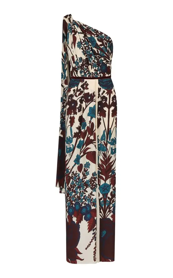 Johanna Ortiz Royal Garden Crepe Maxi Dress - Print
