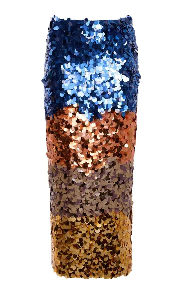 Ulla Johnson Matilde Sequined Midi Skirt - Moontide