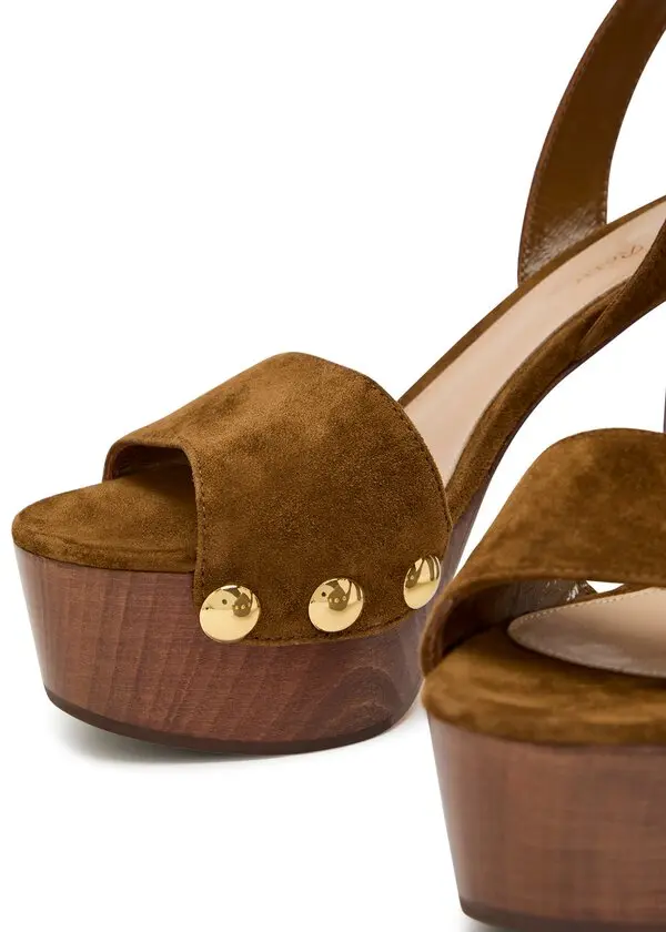 GIANVITO ROSSI Ardea 110 Platform Suede Sandals