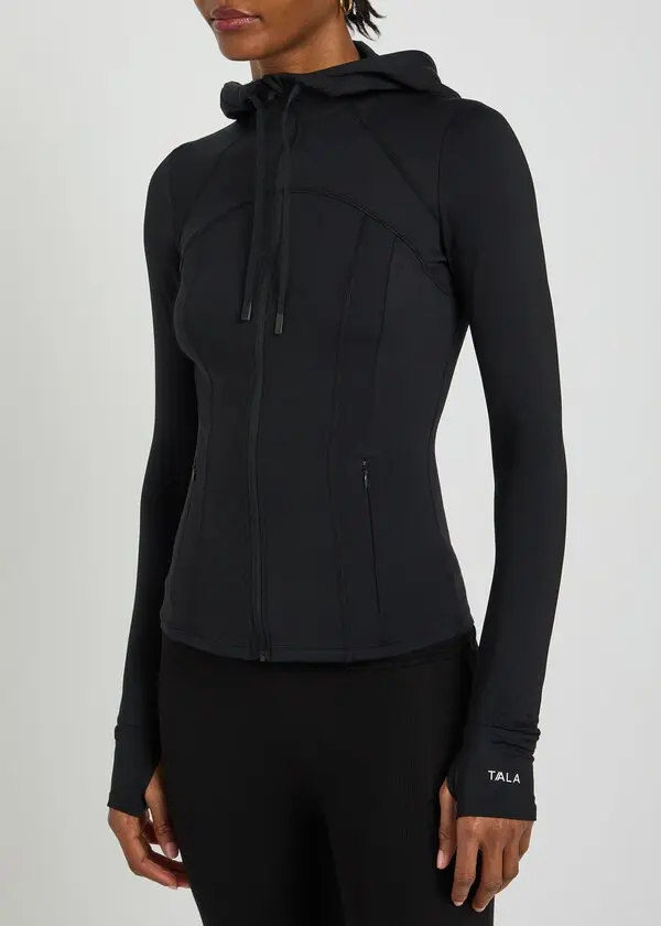 TALA Skinluxe Hooded Stretch-jersey Running Jacket