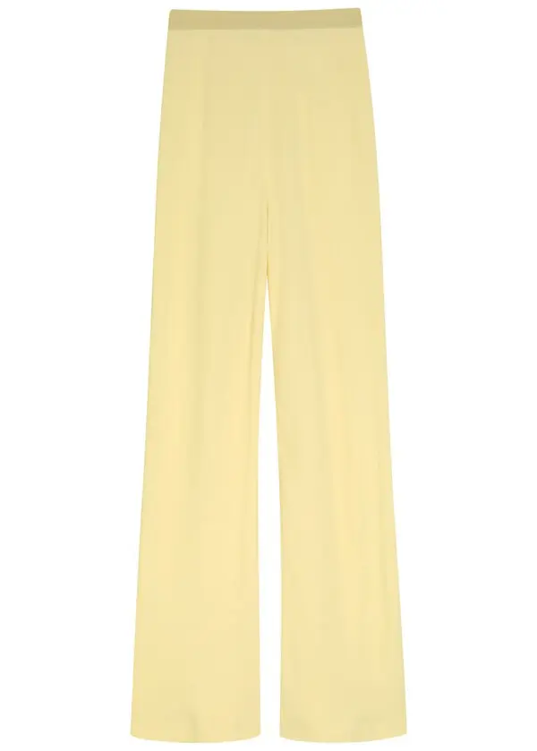 Wardrobe.NYC Straight-leg Crepe Trousers - Yellow