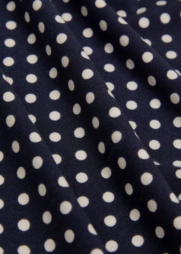 REFORMATION Polka Dot Jersey Top