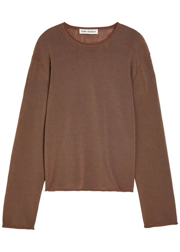 Our Legacy Cotton-blend Jumper With Rolled Trims