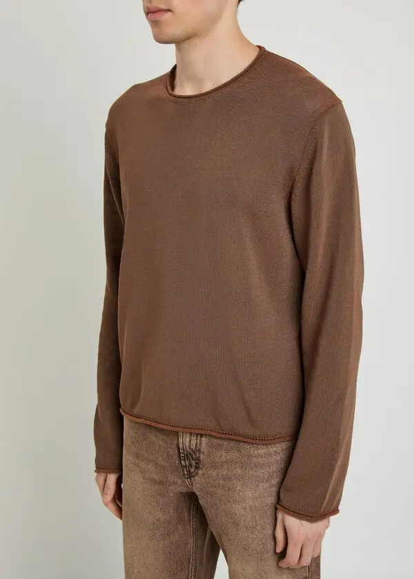 Our Legacy Cotton-blend Jumper With Rolled Trims
