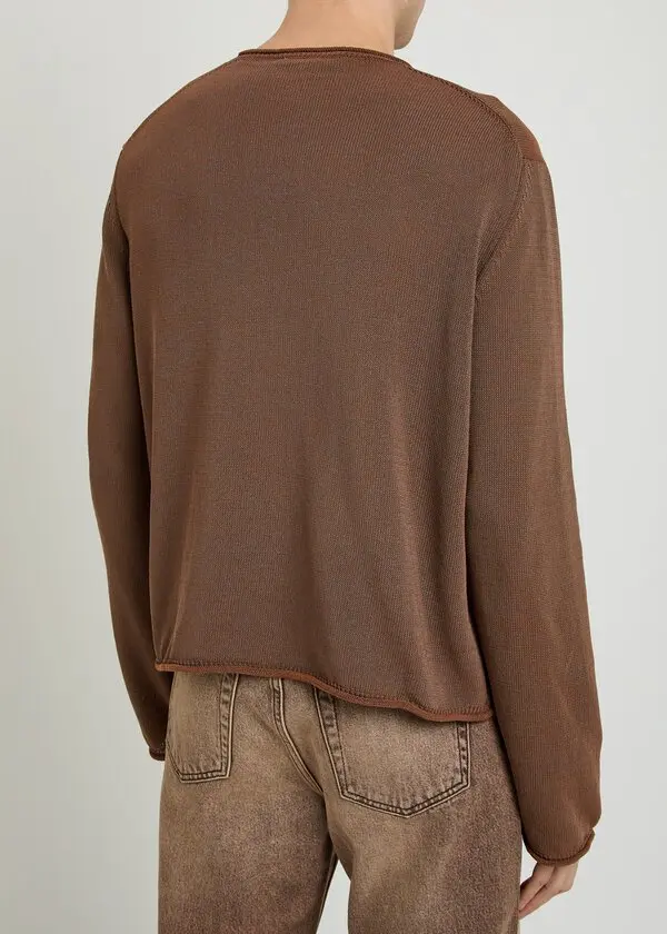 Our Legacy Cotton-blend Jumper With Rolled Trims