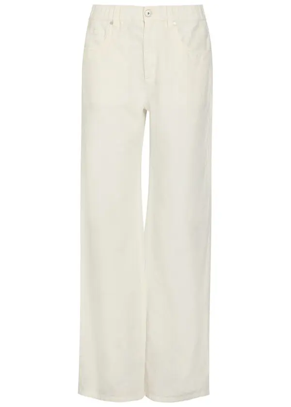 Brunello Cucinelli Dyed Wide-leg Denim Jeans