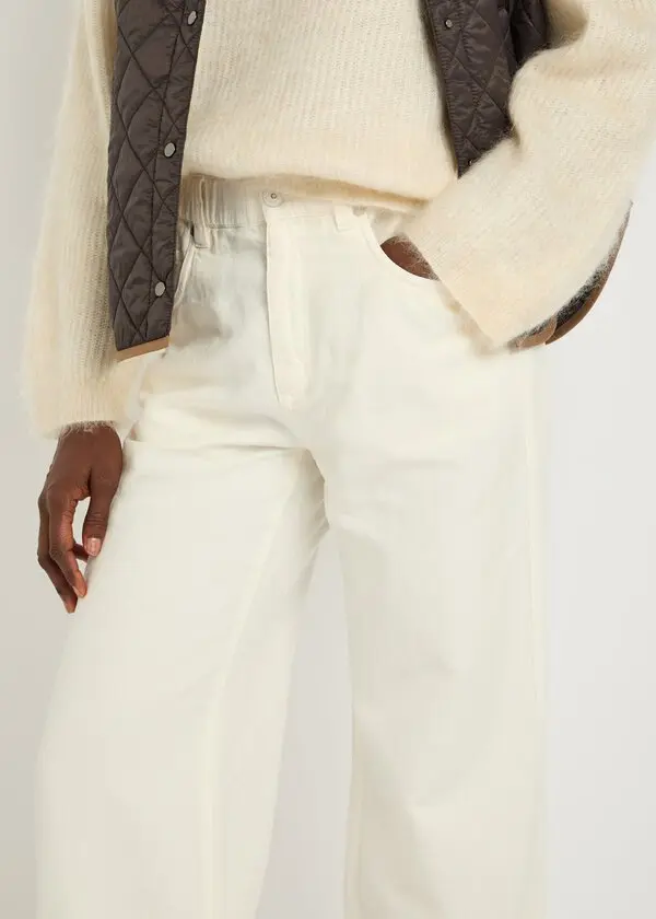 Brunello Cucinelli Dyed Wide-leg Denim Jeans