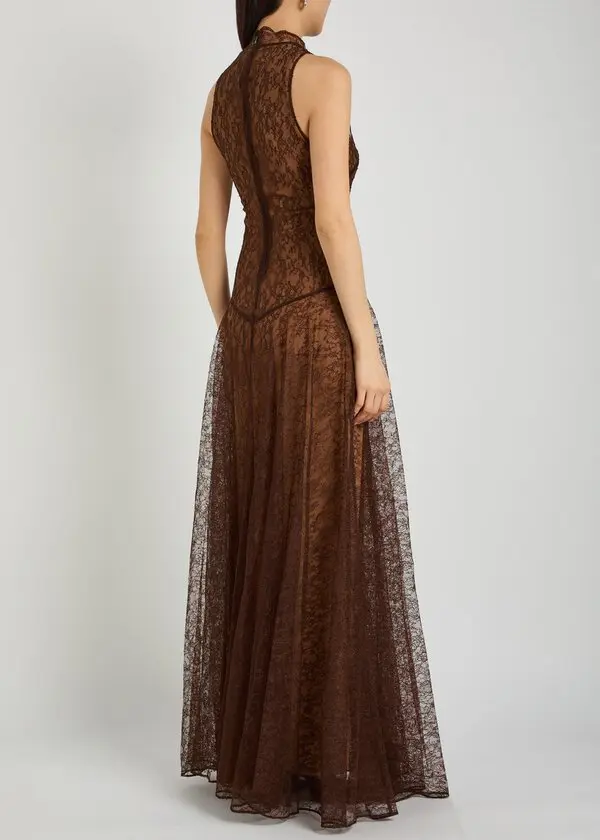 DE LA VALI Foehn Lace Maxi Dress
