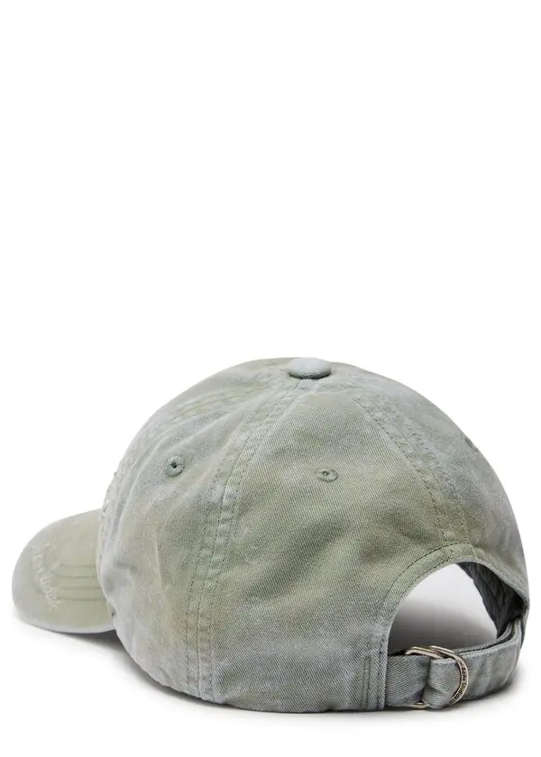 Acne Studios Embroidered Cotton Cap - Grey