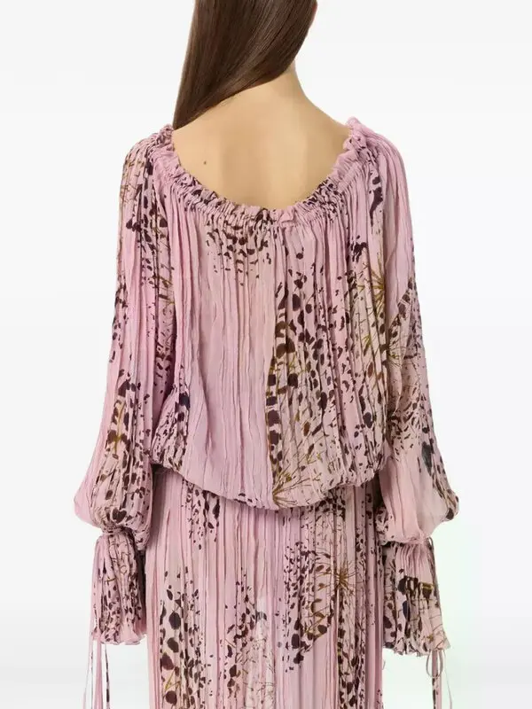 Blumarine Butterfly Print Blouse - Pink