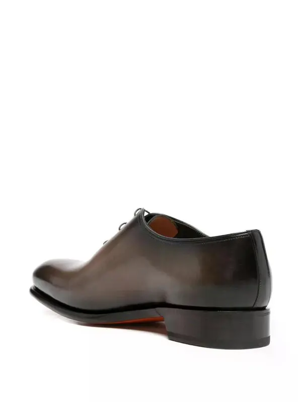 Santoni Lace-up Almond-toe Loafers