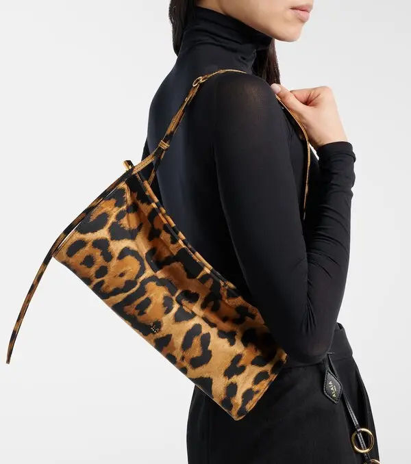 Alaïa Le Click East West Shoulder Bag - Brown