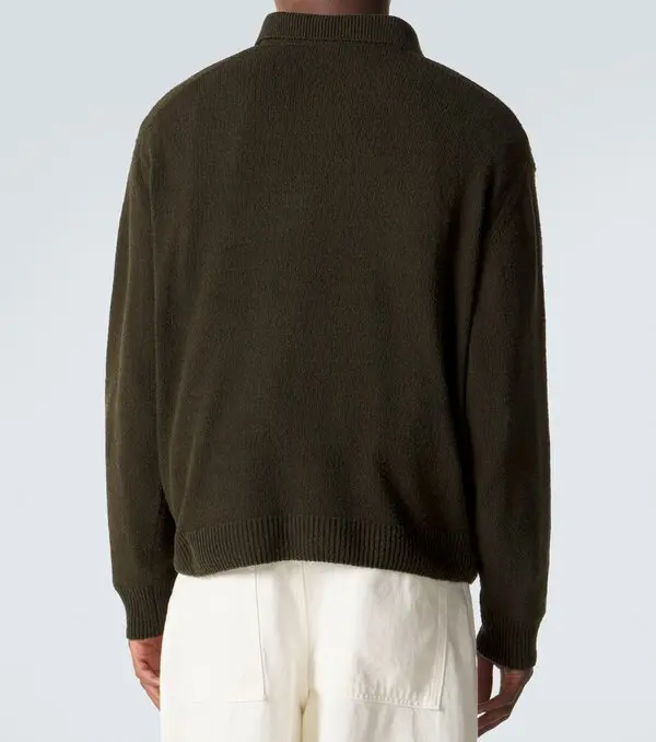 A.PRESSE Silk Polo Sweater