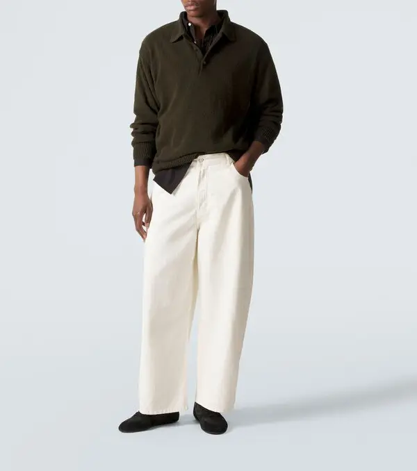 A.PRESSE Silk Polo Sweater