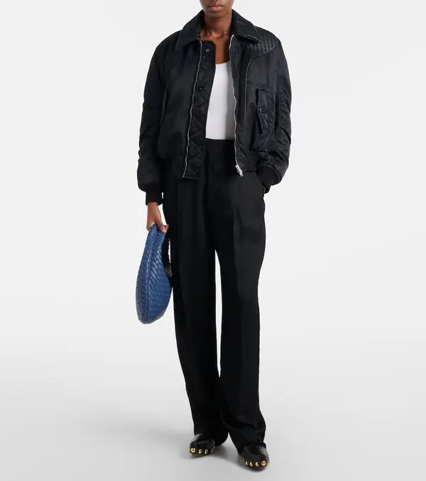 Bottega Veneta Gondola Intrecciato Studded Leather Clogs - Black