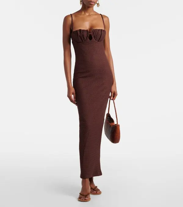 MONTCE Petal Crochet Maxi Dress