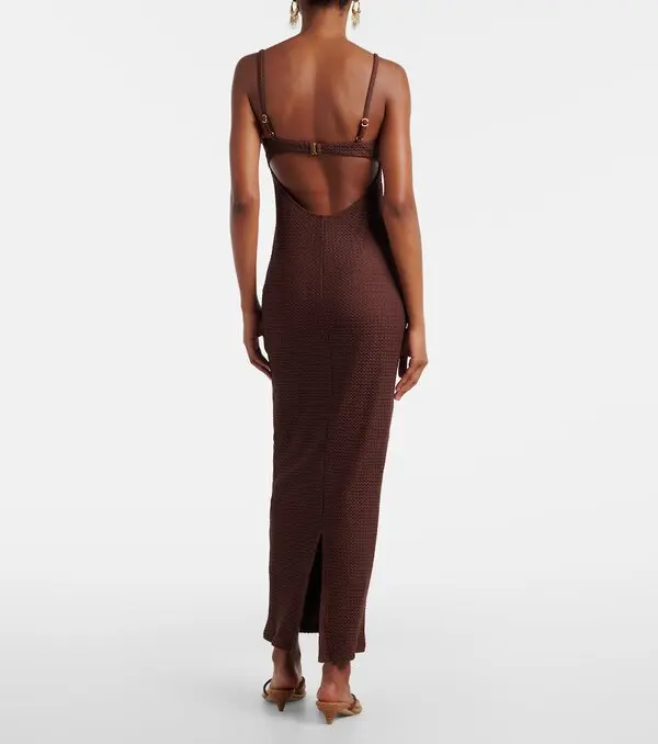 MONTCE Petal Crochet Maxi Dress