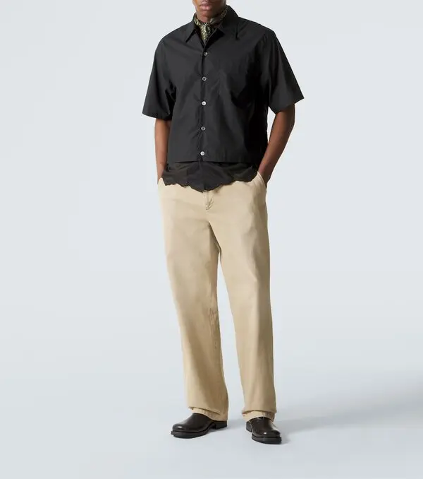 Our Legacy Embroidered Cotton Poplin Shirt