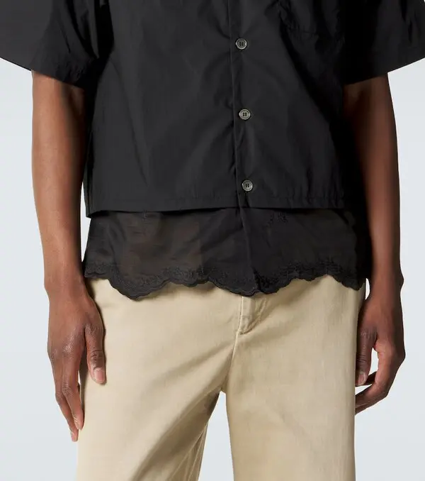 Our Legacy Embroidered Cotton Poplin Shirt