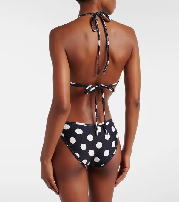 MONTCE Emma Polka Dot Triangle Bikini Top