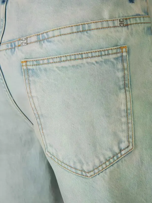 Givenchy Cutted Denim Shorts