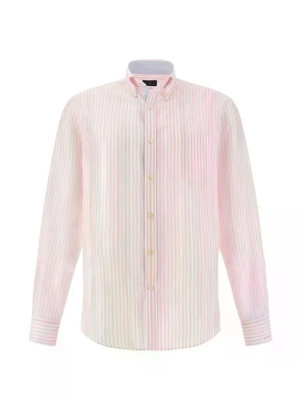 Paul & Shark Striped-pattern Cotton Shirt - Pink