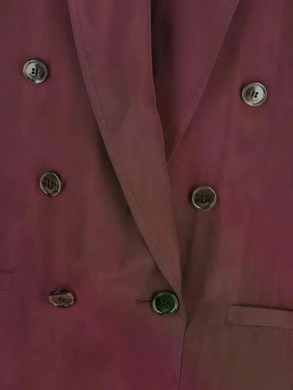 Saint Laurent Habotai Double-breasted Peak-lapel Jacket