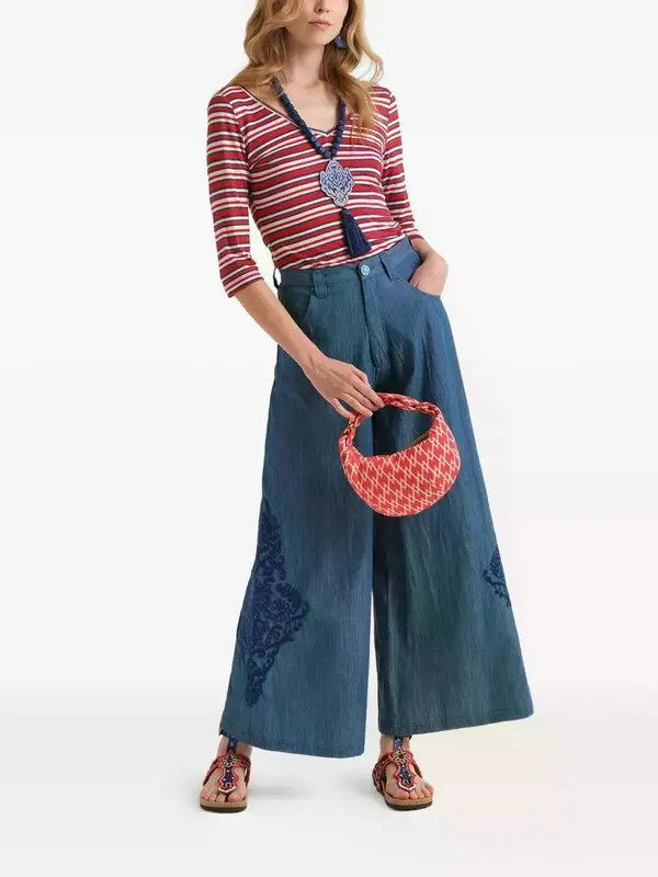 Malìparmi Striped V-neck T-shirt