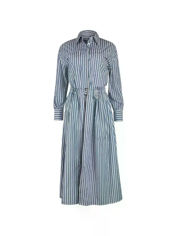 Brunello Cucinelli Striped Shirt Dress