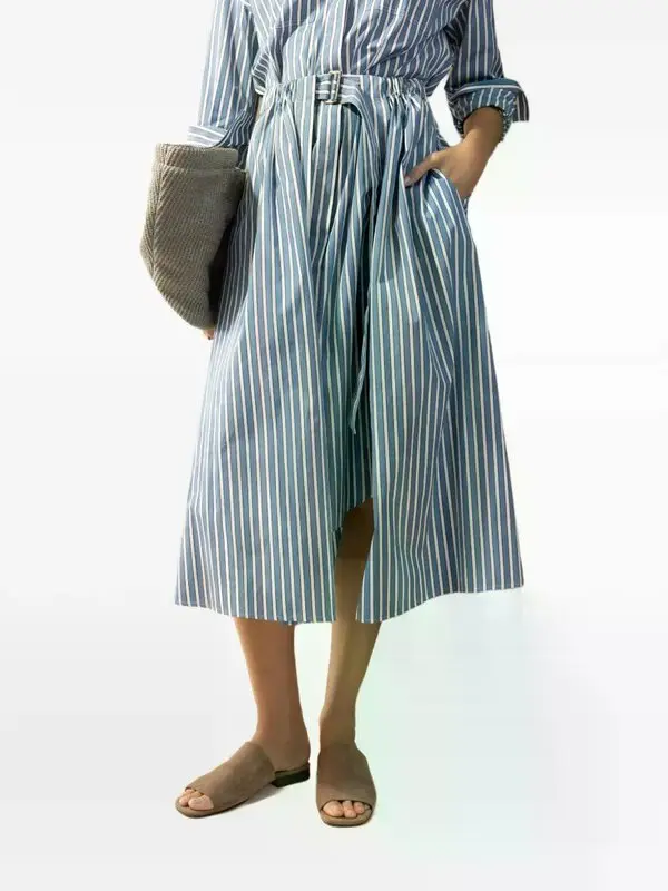 Brunello Cucinelli Striped Shirt Dress