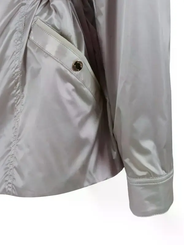 MOORER Drawstring Zipped Jacket