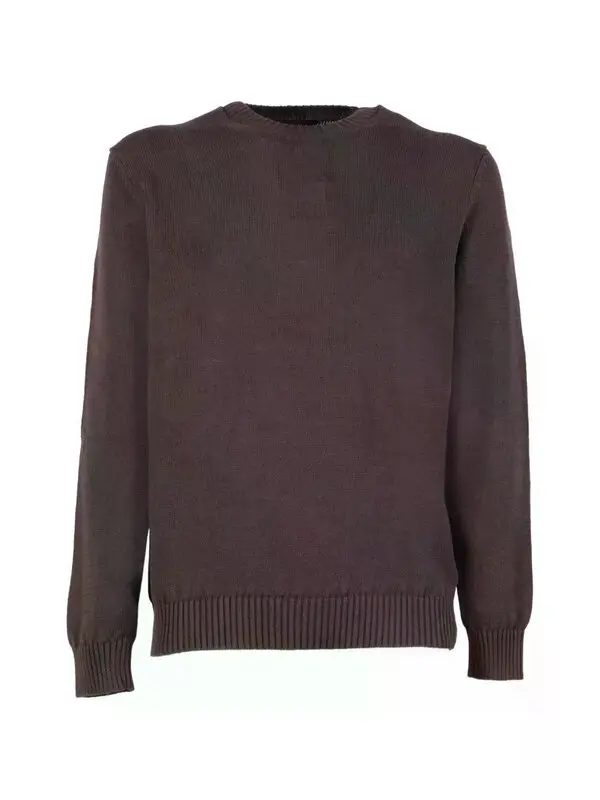 ZANONE Giro Crew-neck Long-sleeved Sweater - Brown
