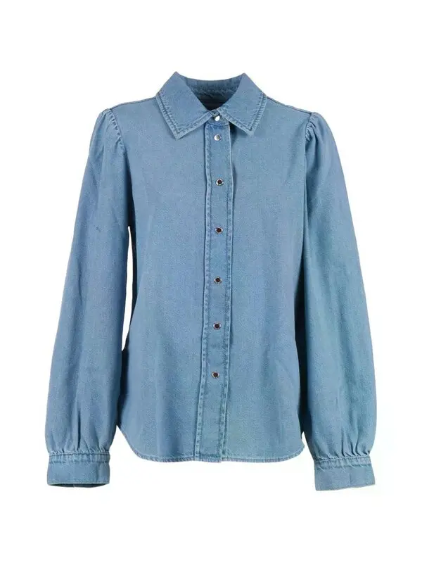 7 For All Mankind Puff Sleeve Button-up Shirt