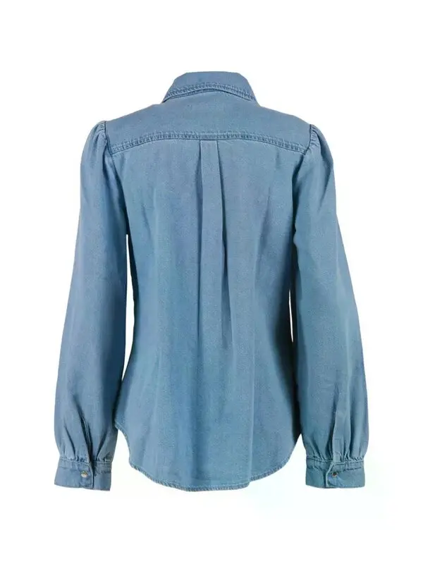 7 For All Mankind Puff Sleeve Button-up Shirt