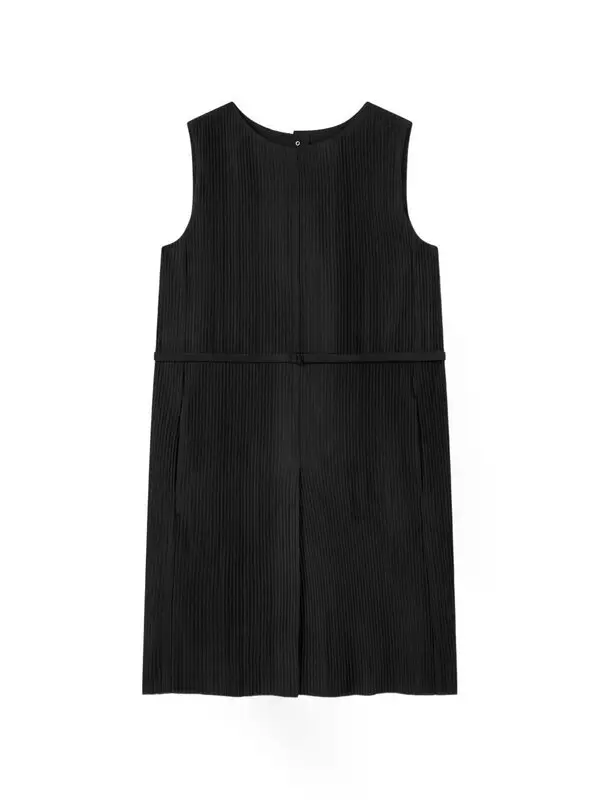 STUDIO TOMBOY Corduroy Belted Dress - Black