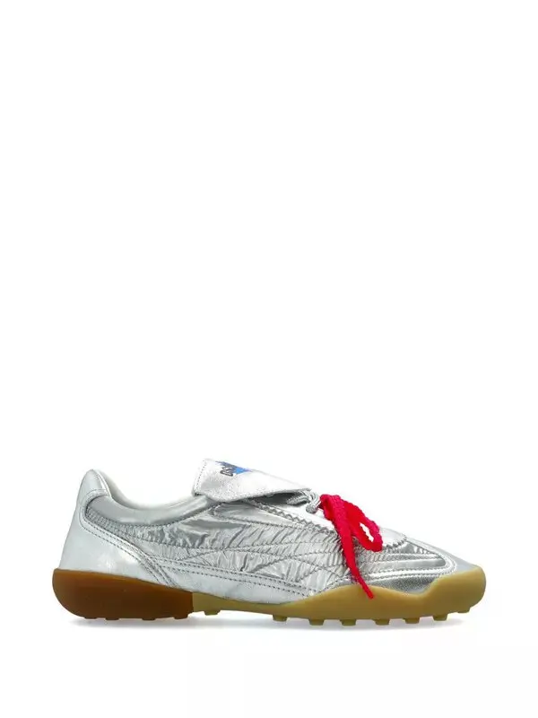 Dsquared2 Ruched Leather Sneakers