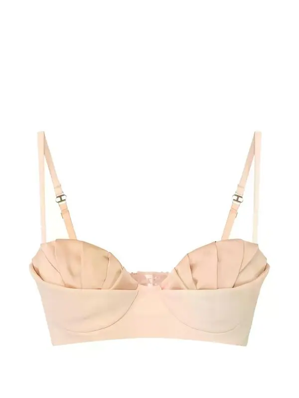 Elisabetta Franchi Bra In Lightweight Crêpe And Satin Fabric
